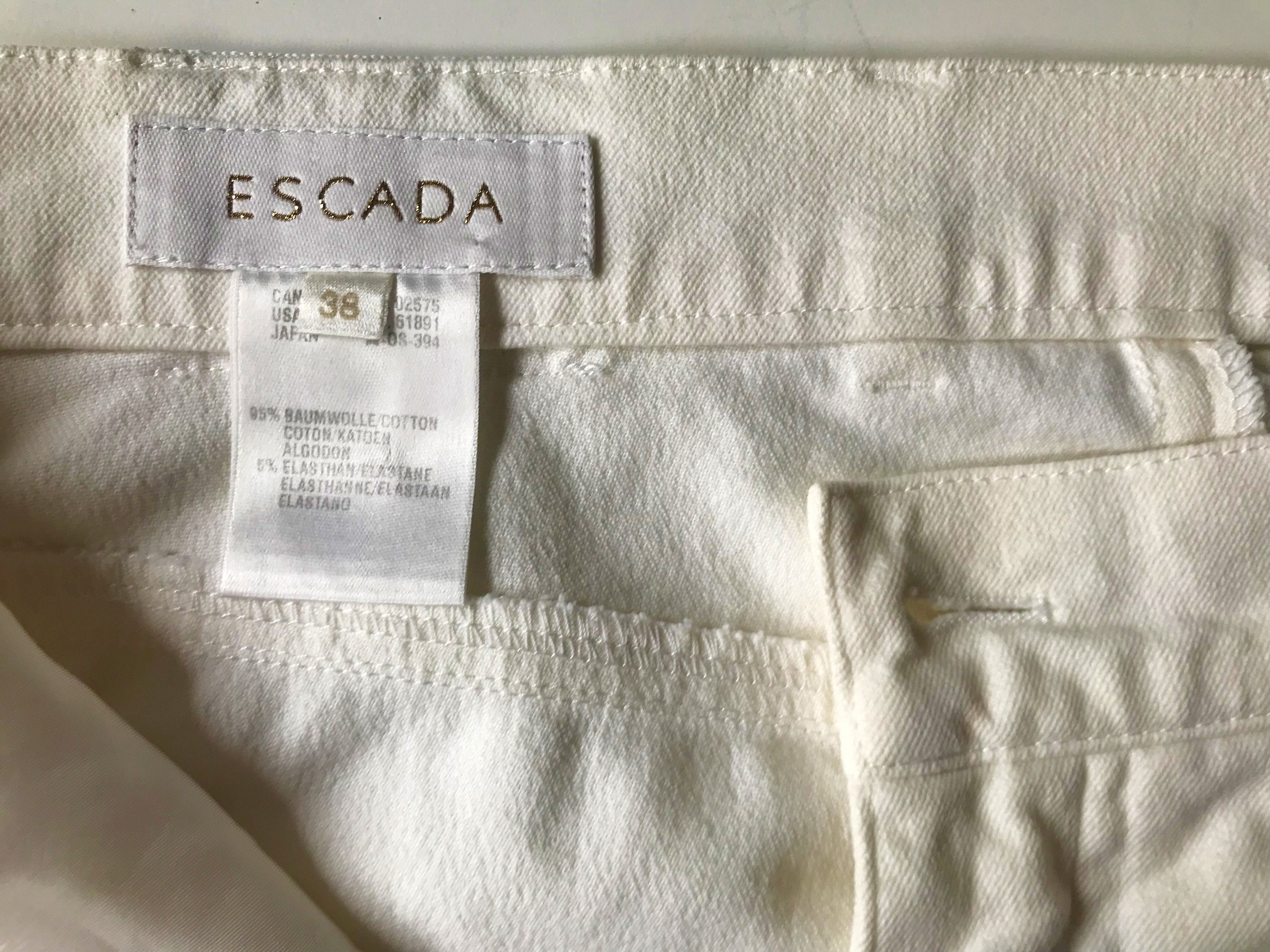 Vintage ESCADA 80s High Waist Straight Jeans Trousers Pants | Etsy