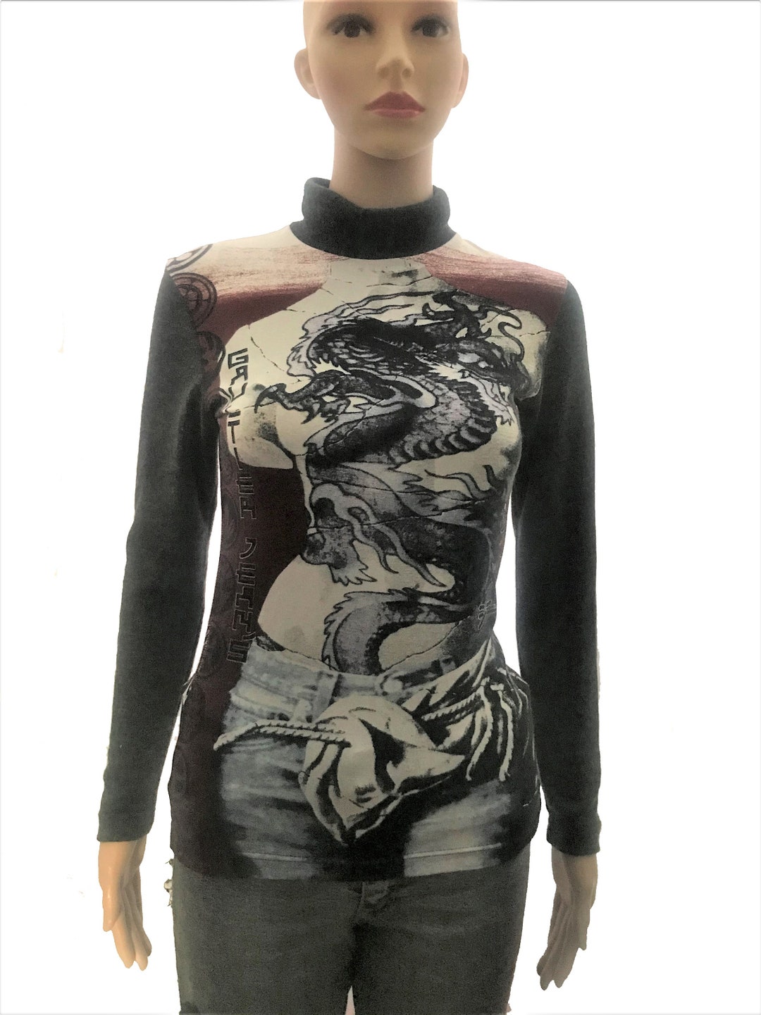 Do Not Buy Reserved Vintage JEAN PAUL GAULTIER 90s Fab Nude Torso ...