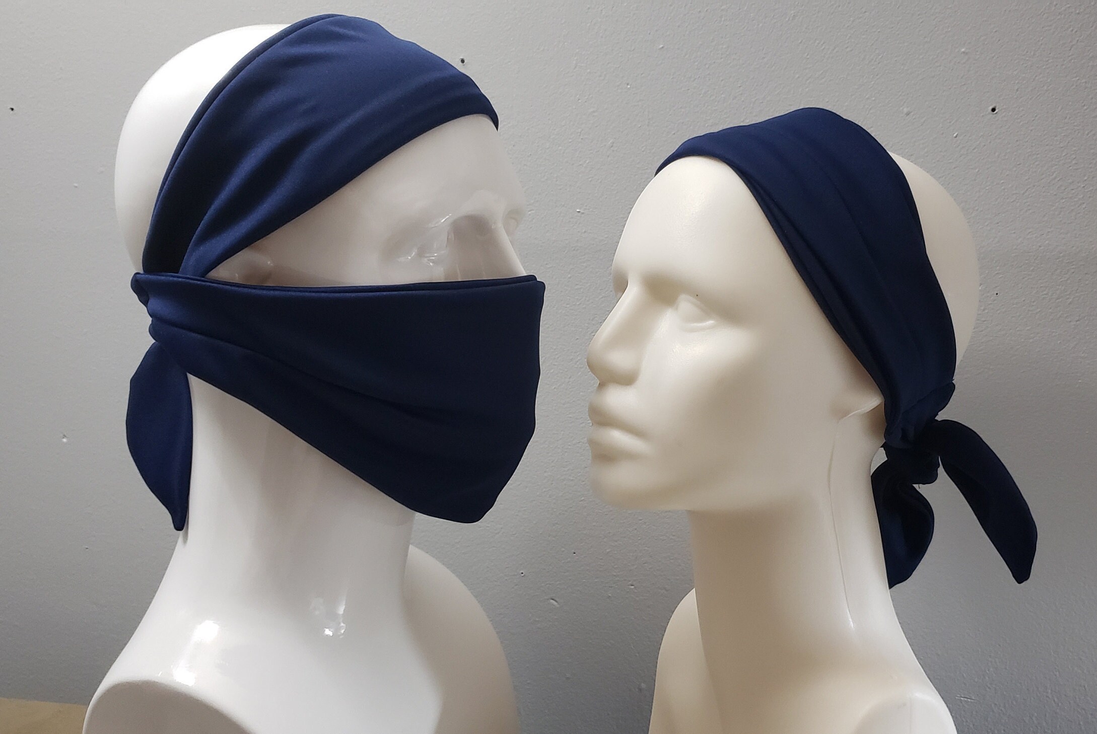 Headband Scarf Mask, With Pull Down Face Mask. Multifunctional 3 Ways ...