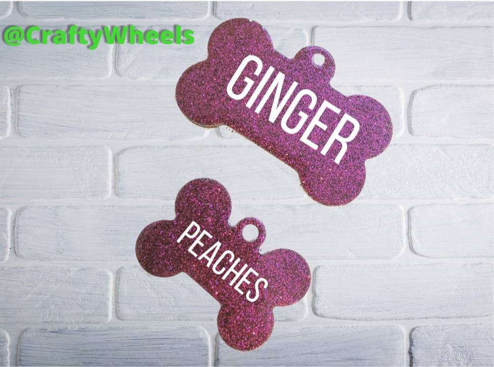 Personalized Dog Bone Name Tag, Custom Dog Tag, Pet ID, Personalized ...
