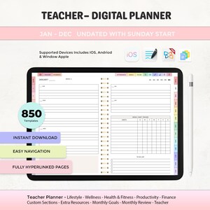 Ultimate Digital Teacher Planner: Dated & Undated Academic, Lesson, and ...