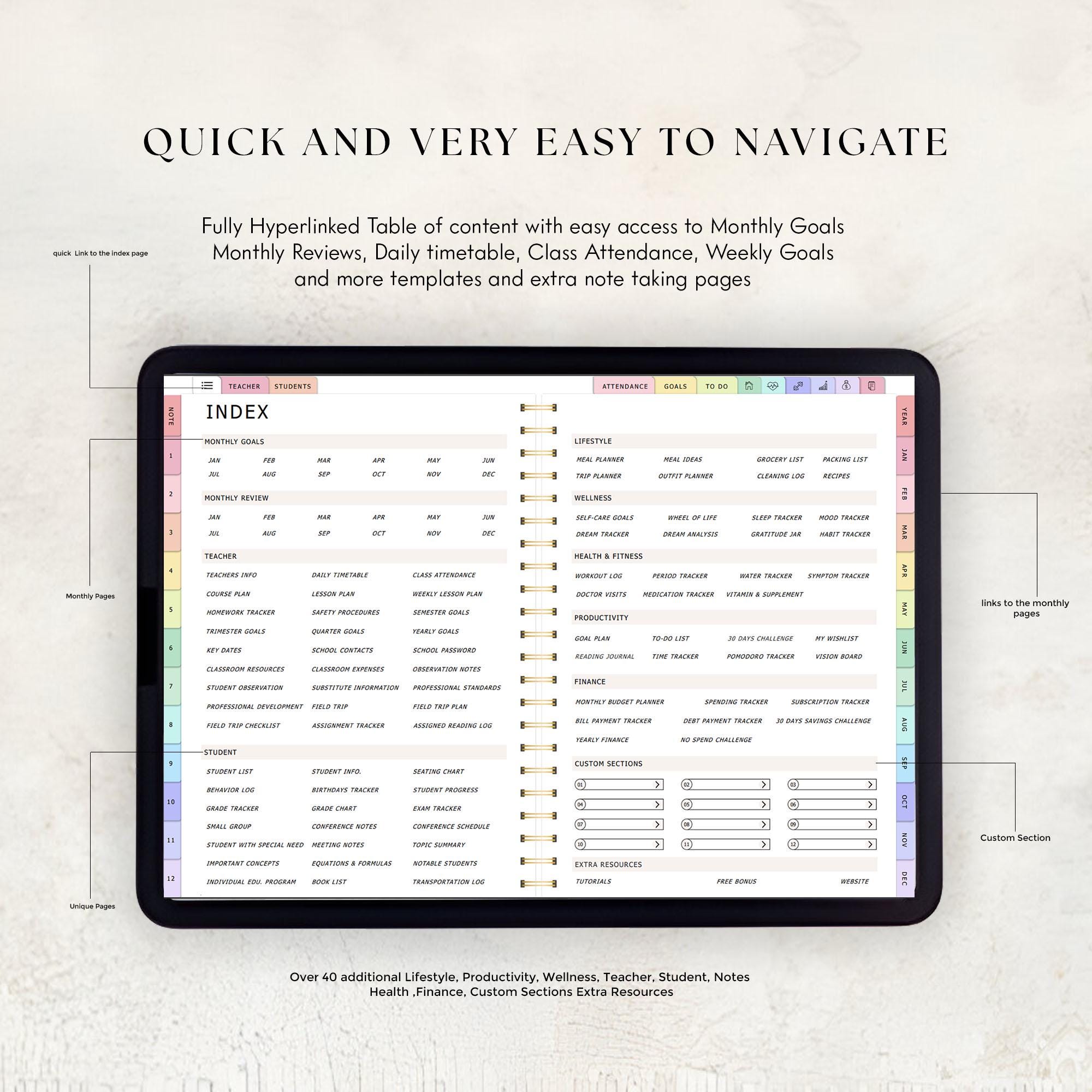 Ultimate Digital Teacher Planner: Dated & Undated Academic, Lesson, and ...