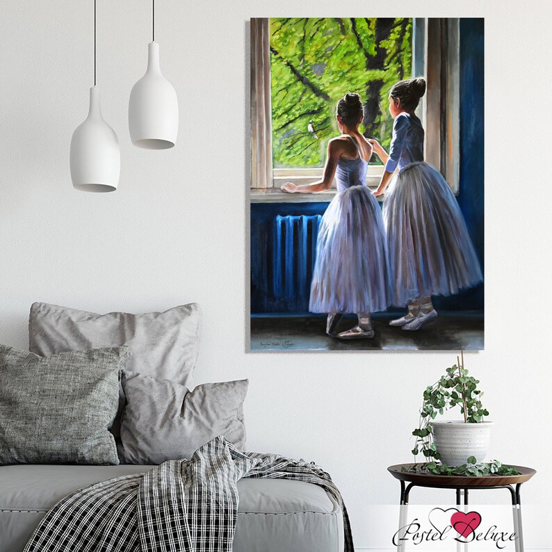 Ballerina Painting, Original Ballet Art, Ballerina Artwork 85x60 Cm. - Etsy