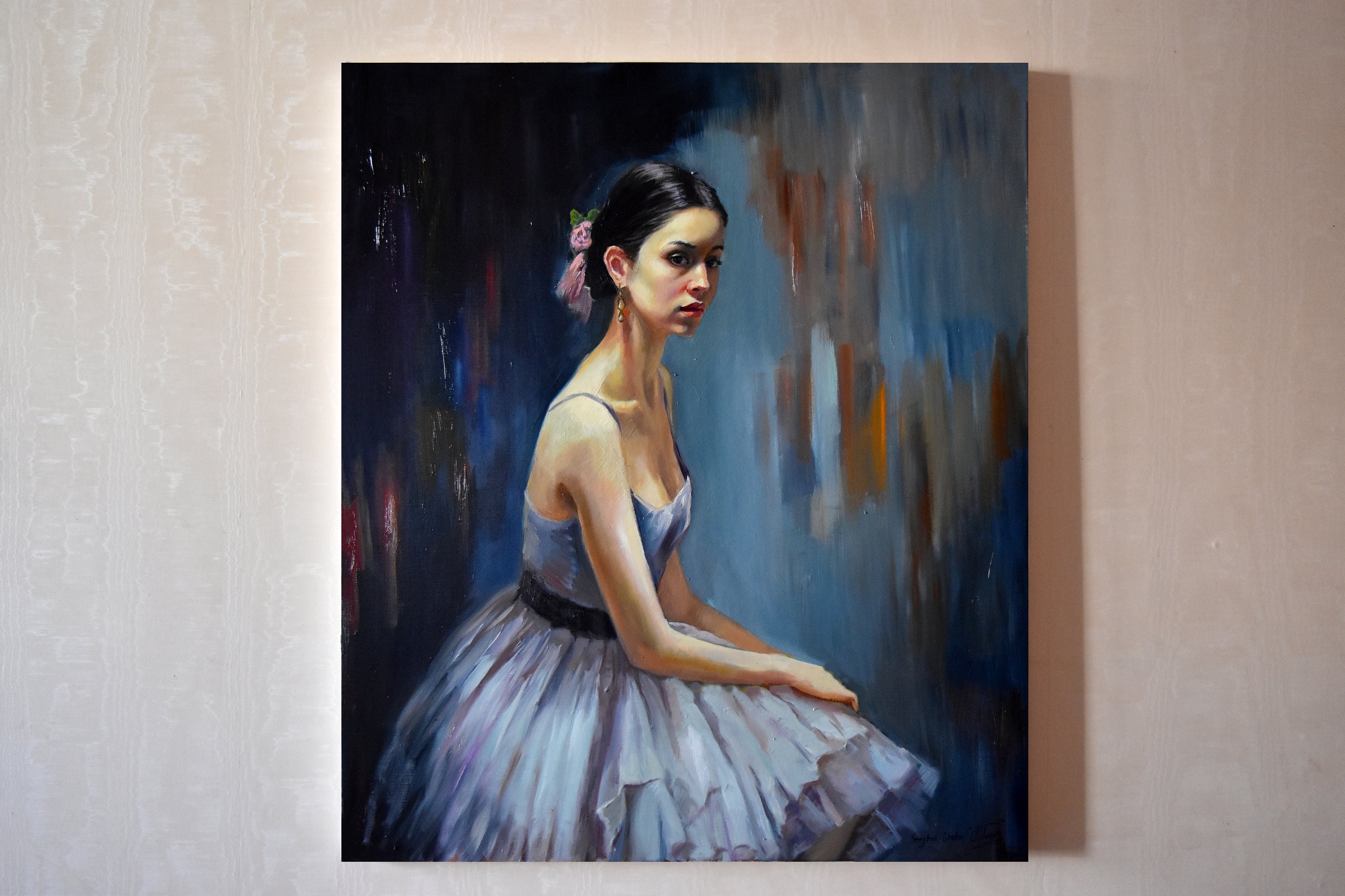 Ballerina Portrait Ballet Dancer Artwork Ballerina Figurative Art ...