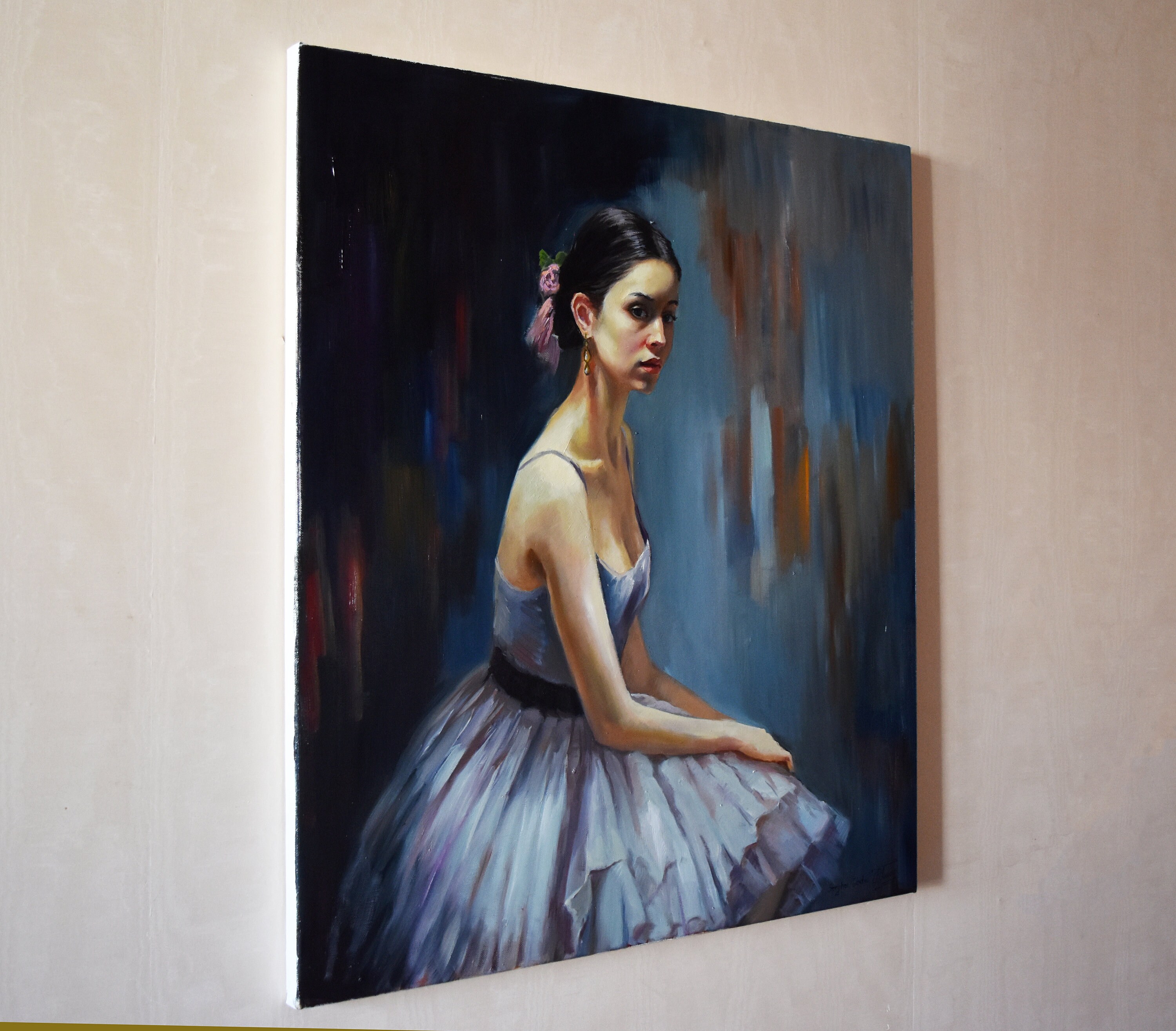 Ballerina Portrait Ballet Dancer Artwork Ballerina Figurative Art ...