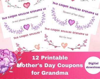 Grandma Coupon Book - Etsy