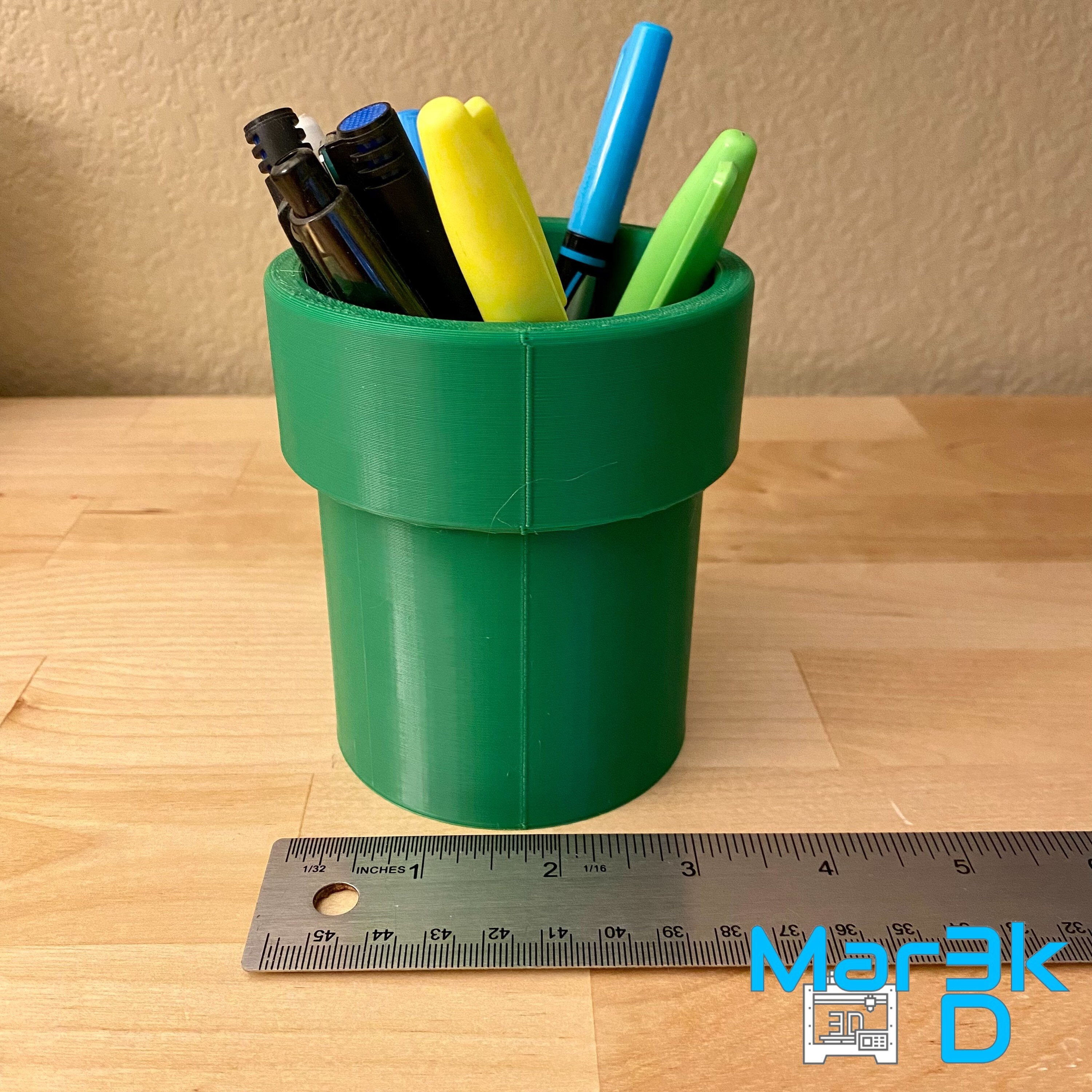 Warp Pipe Themed Pencil Cup | 3D Printed | Office | Mario Bros ...