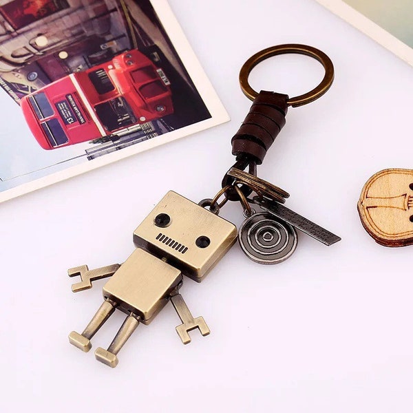 Robot Keychain - Etsy