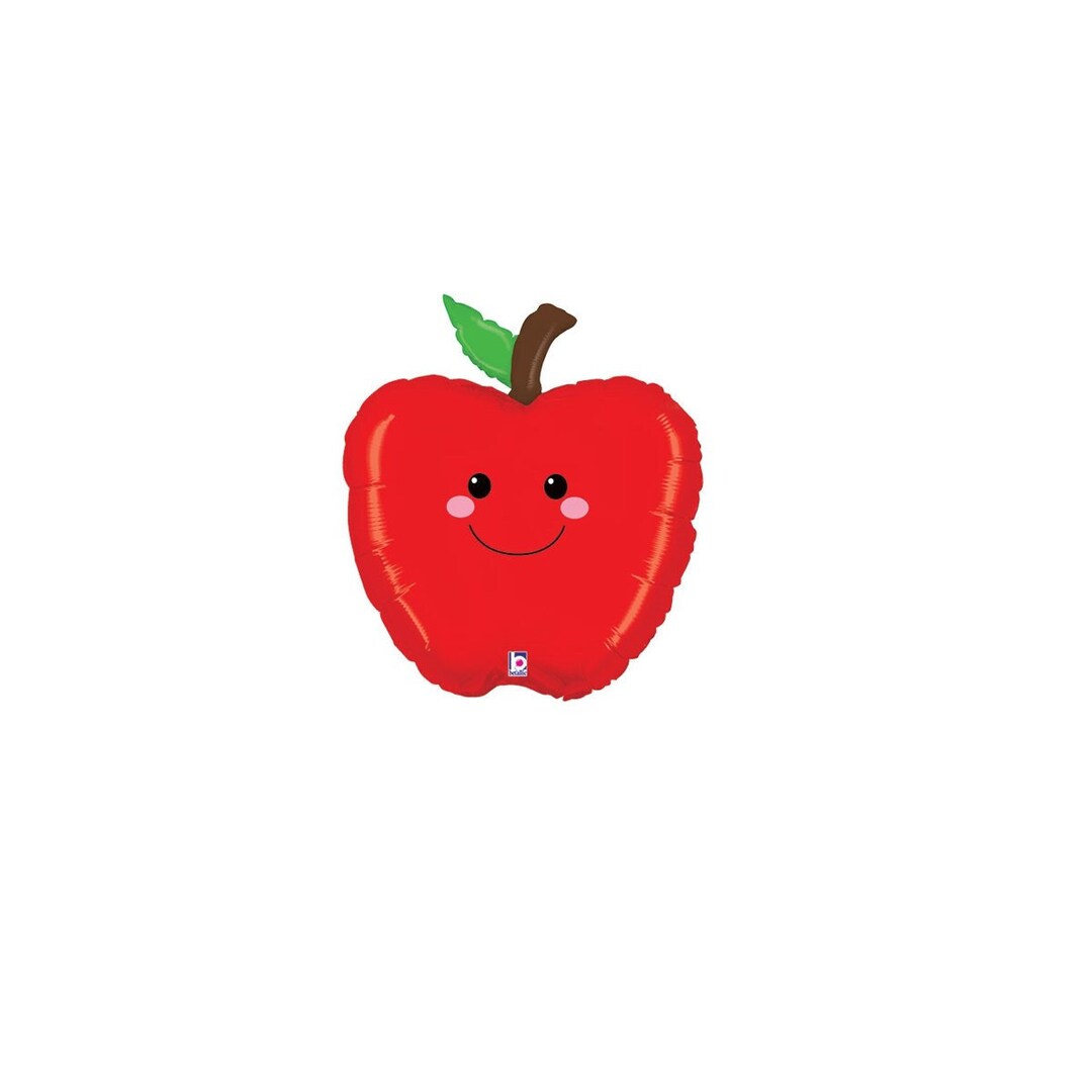 26 Grocery Store Produce Pal Apple Shaped Mylar Foil Balloon Jumbo ...