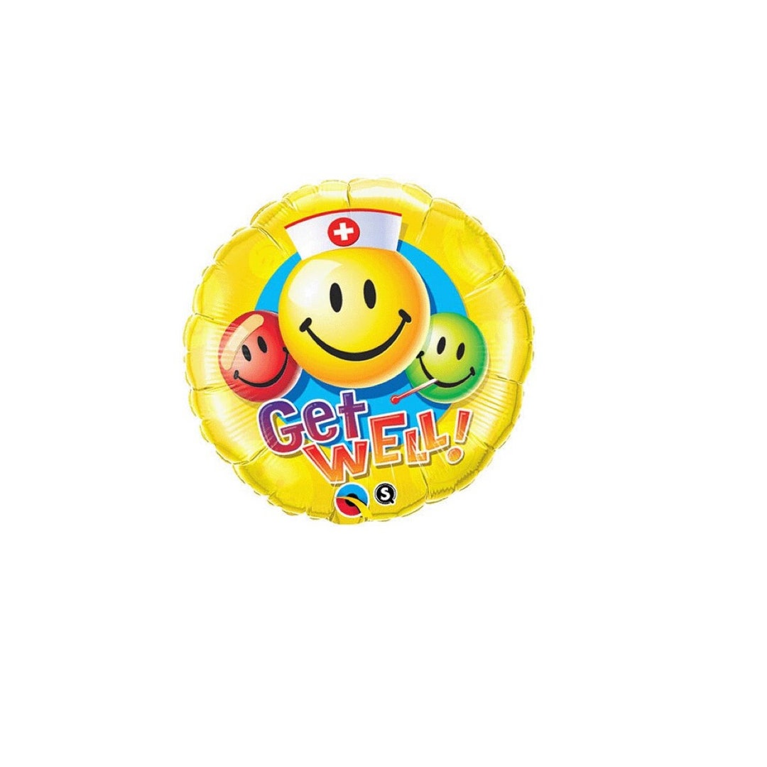 36 Get Well Nurse With Smileys Mylar Foil Balloon Gigantic Jumbo Big ...