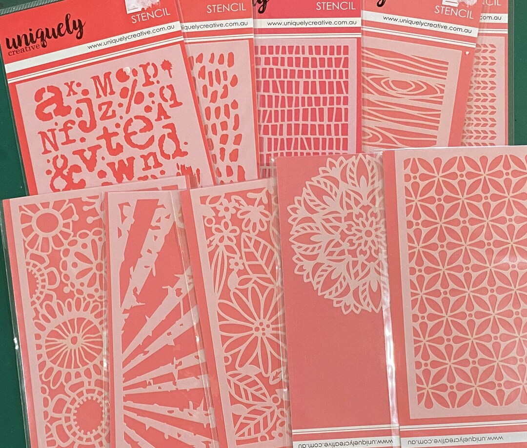 Stencils 10x15cm Various Designs Uniquely Creative - Etsy