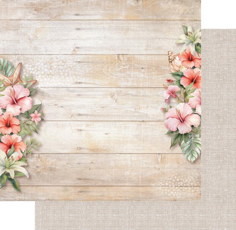 Coastal Bliss Collection- 12x12 Paper-creative Cuts- 6x6 Paper Packs ...