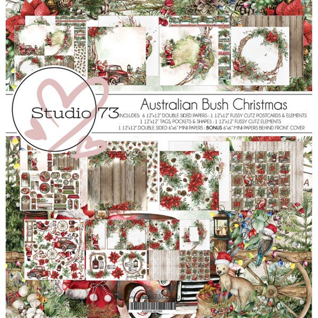 12x12"papers -aussie Bush Christmas Papers & 12"x12" Paper Pad - Studio ...