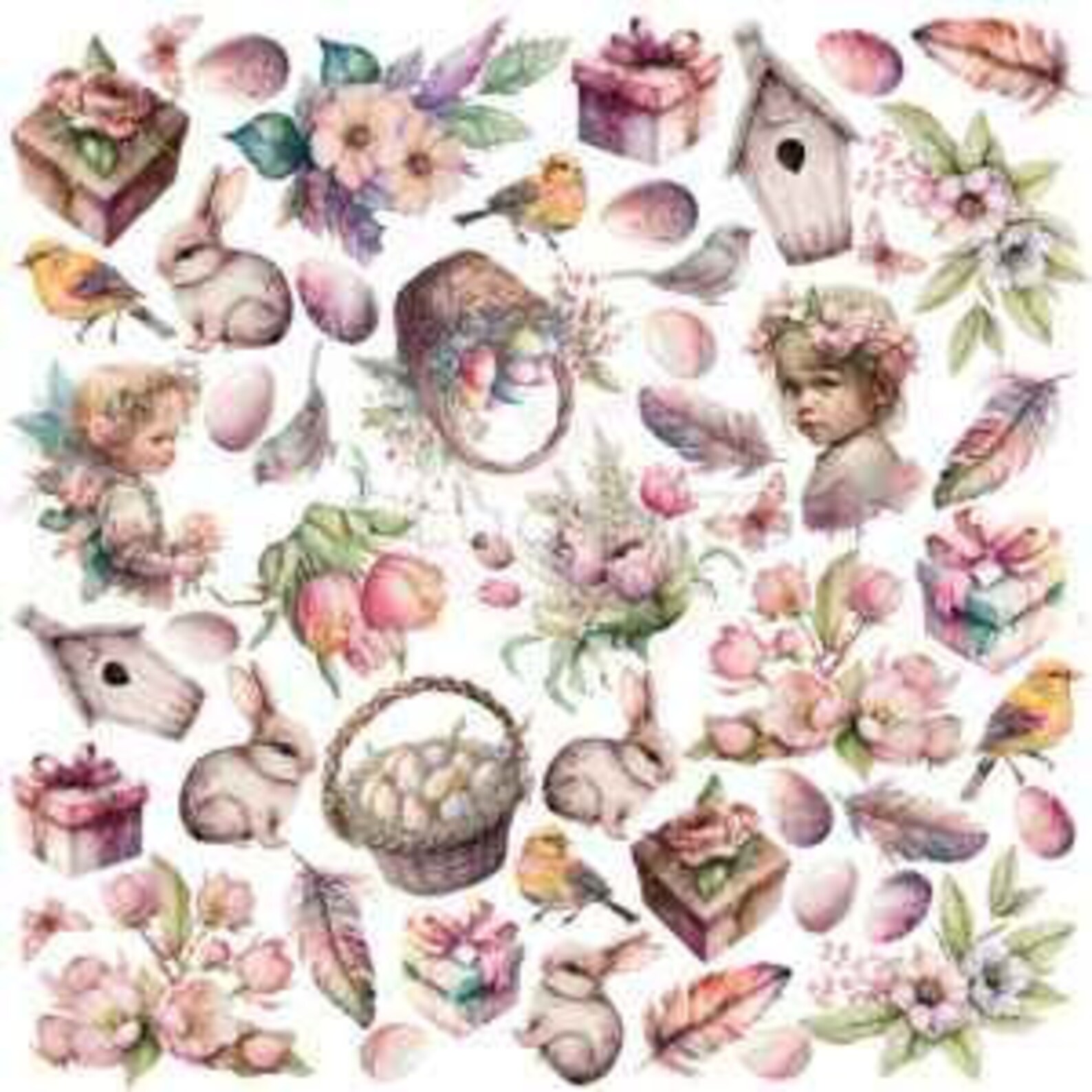 12x12 Papers- Hoppin Into Spring- Studio 73- Easter/spring - Etsy