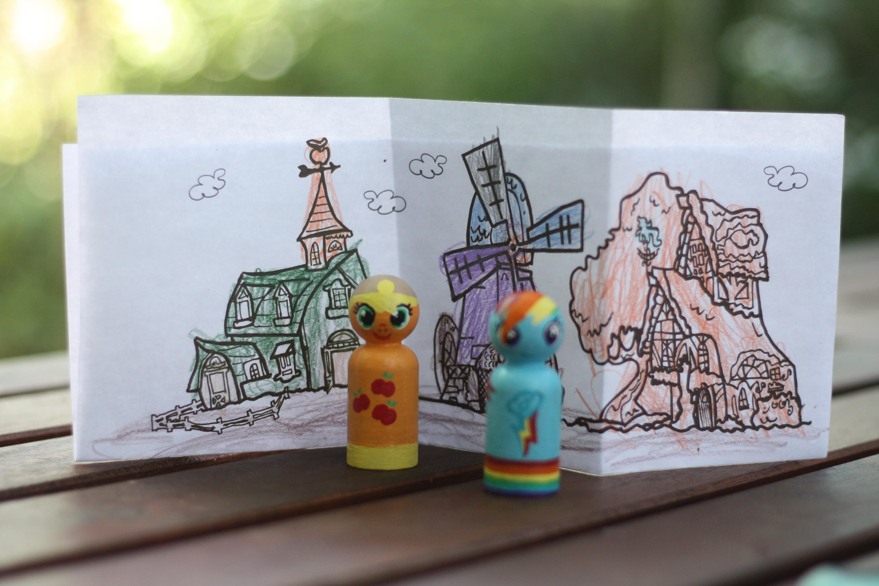 My Little Pony Peg Travel Pack, Rainbow Dash and Apple Jack - Etsy