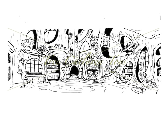 My Little Pony Scene Ponyville Library PDF - Etsy