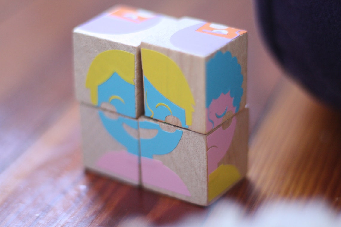 Exploring Emotions Wooden Blocks - Etsy Israel