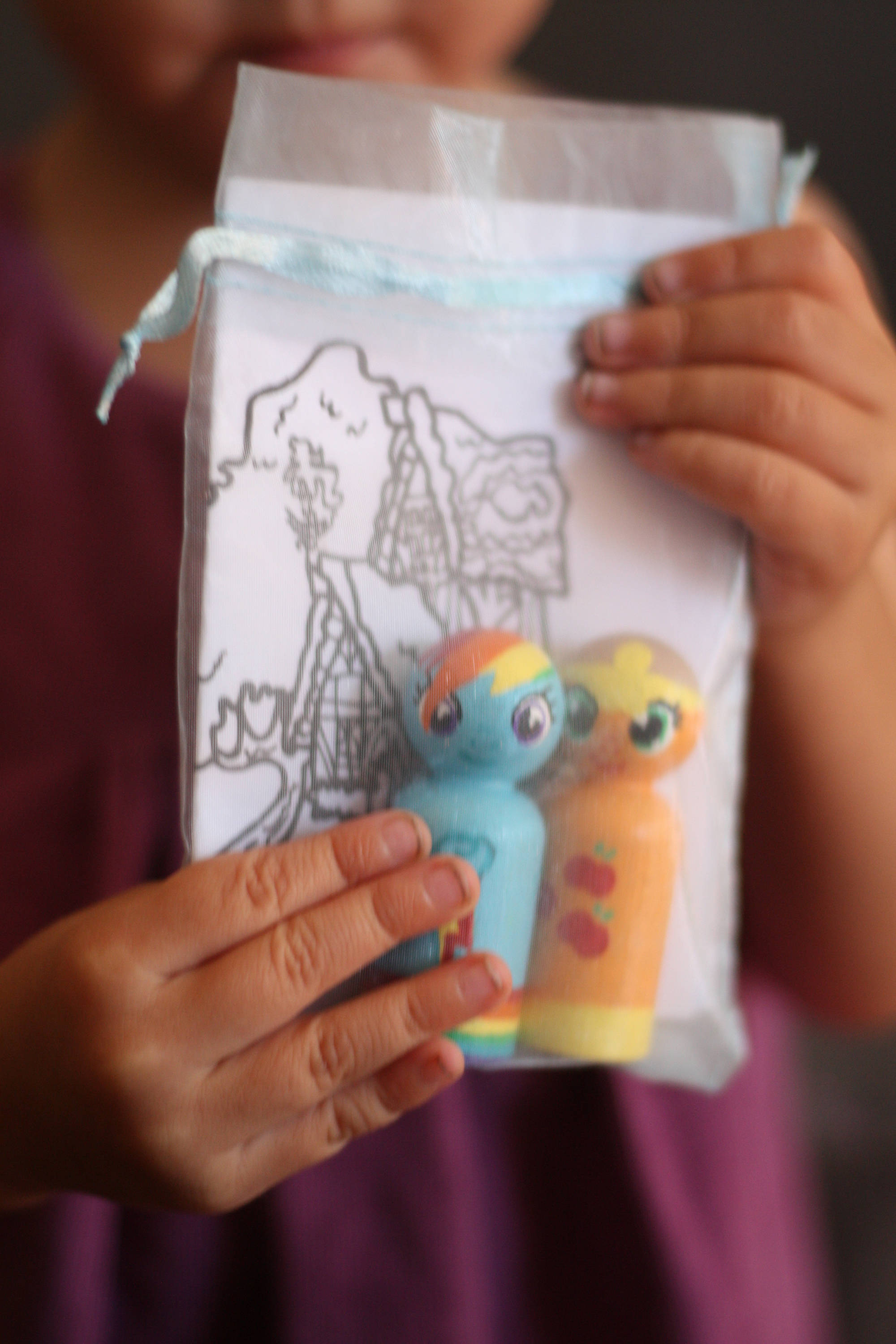 My Little Pony Peg Travel Pack, Rainbow Dash and Apple Jack - Etsy