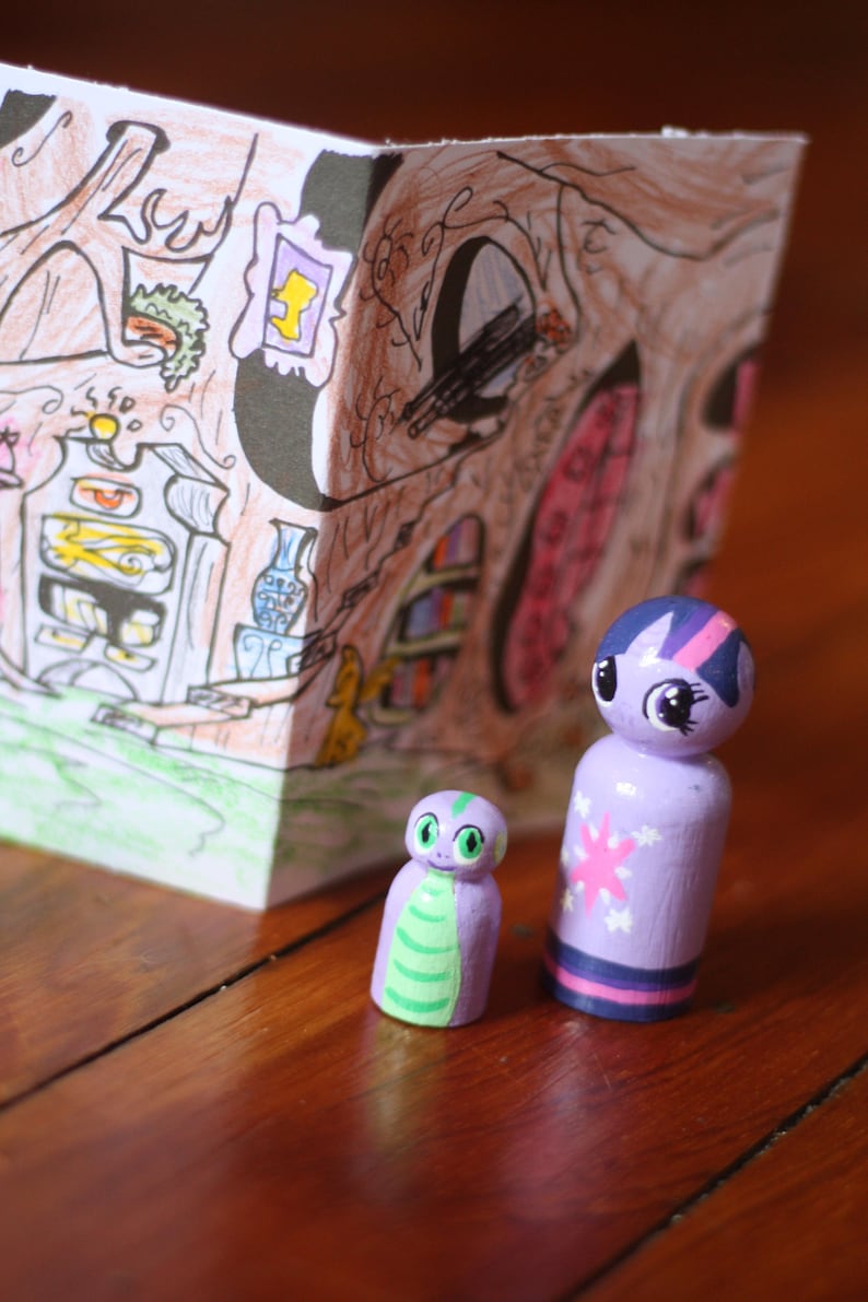 My Little Pony Peg Travel Pack, Twilight Sparkle, Pinky Pie & Spike - Etsy