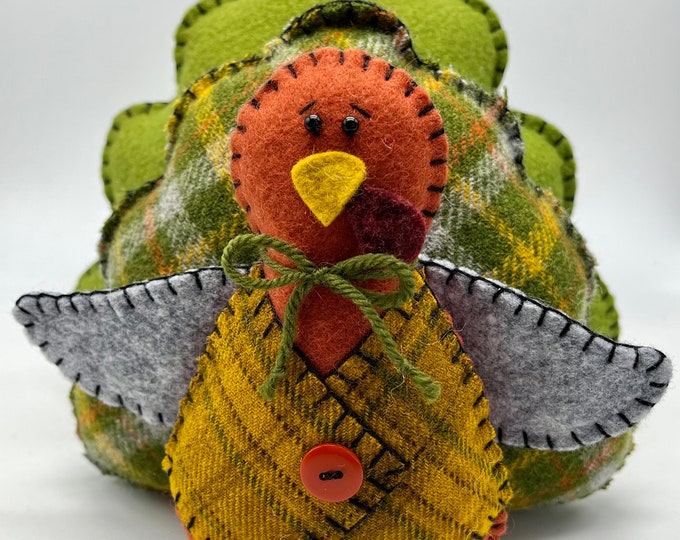 Wool and Felt Thanksgiving Turkey - Etsy
