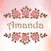 Name AMANDA & Alphabet Cross Stitch Patterns PDF Set 2 Customizable ...