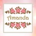 Name AMANDA & Alphabet Cross Stitch Patterns PDF Set 2 Customizable ...