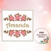 Name AMANDA & Alphabet Cross Stitch Patterns PDF Set 2 Customizable ...