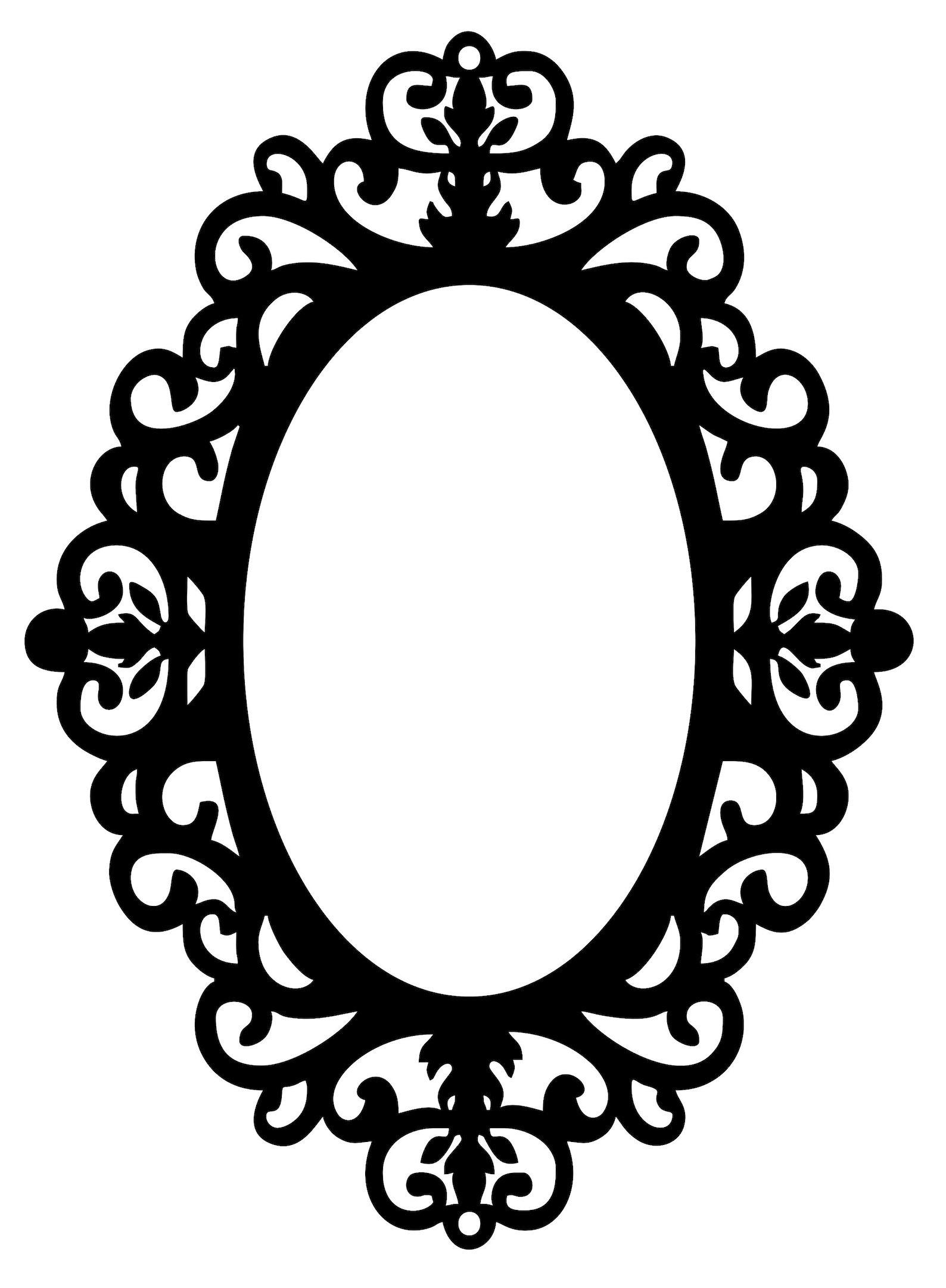Baroque Frame in 41 X 30 Cm or 35 X 25 Cm or 30 X 21 Cm. Wood MDF 3mm ...