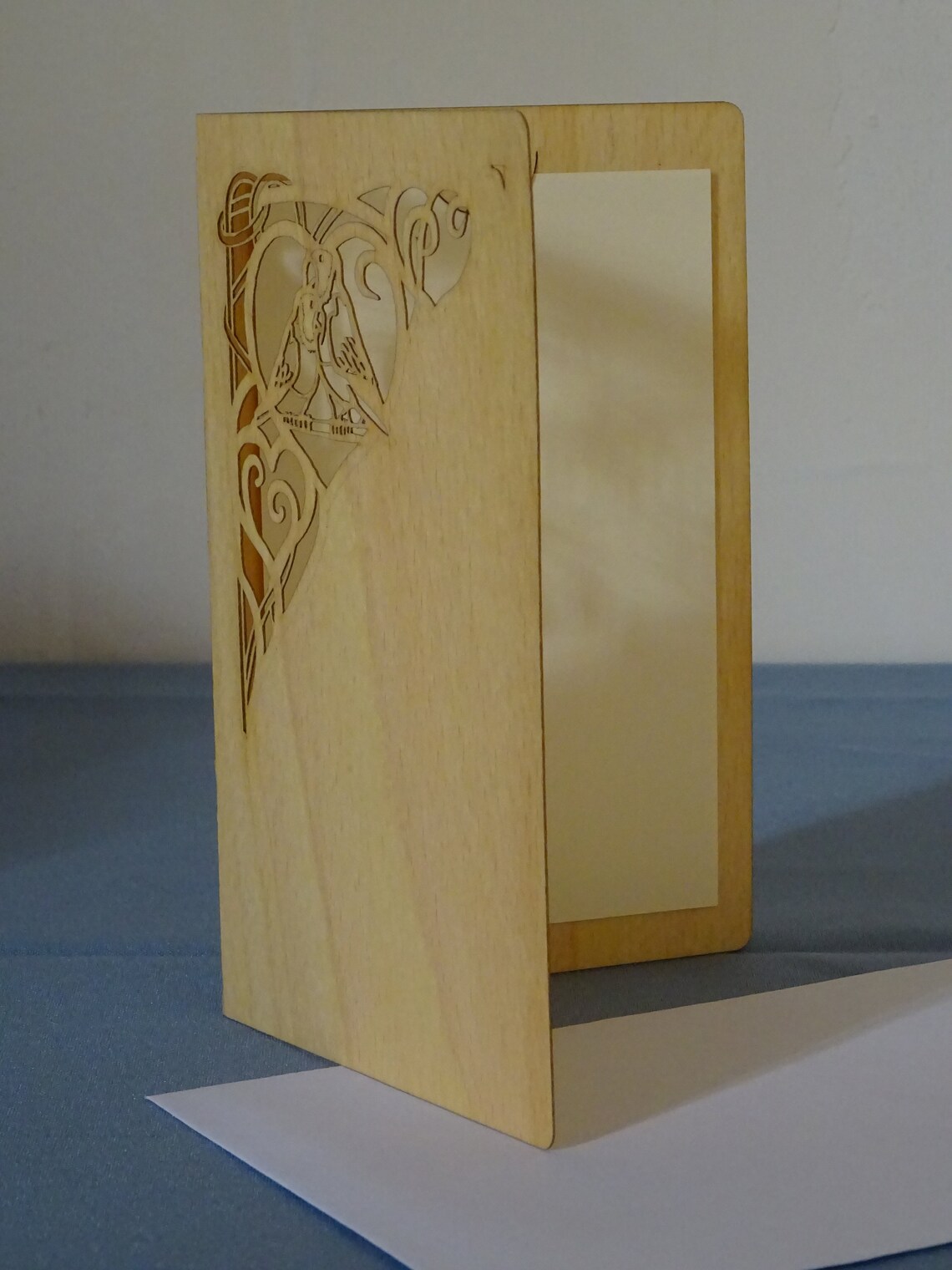 Flexible Laser Cut Veneer Card. Model "inseparable". Comes With ...