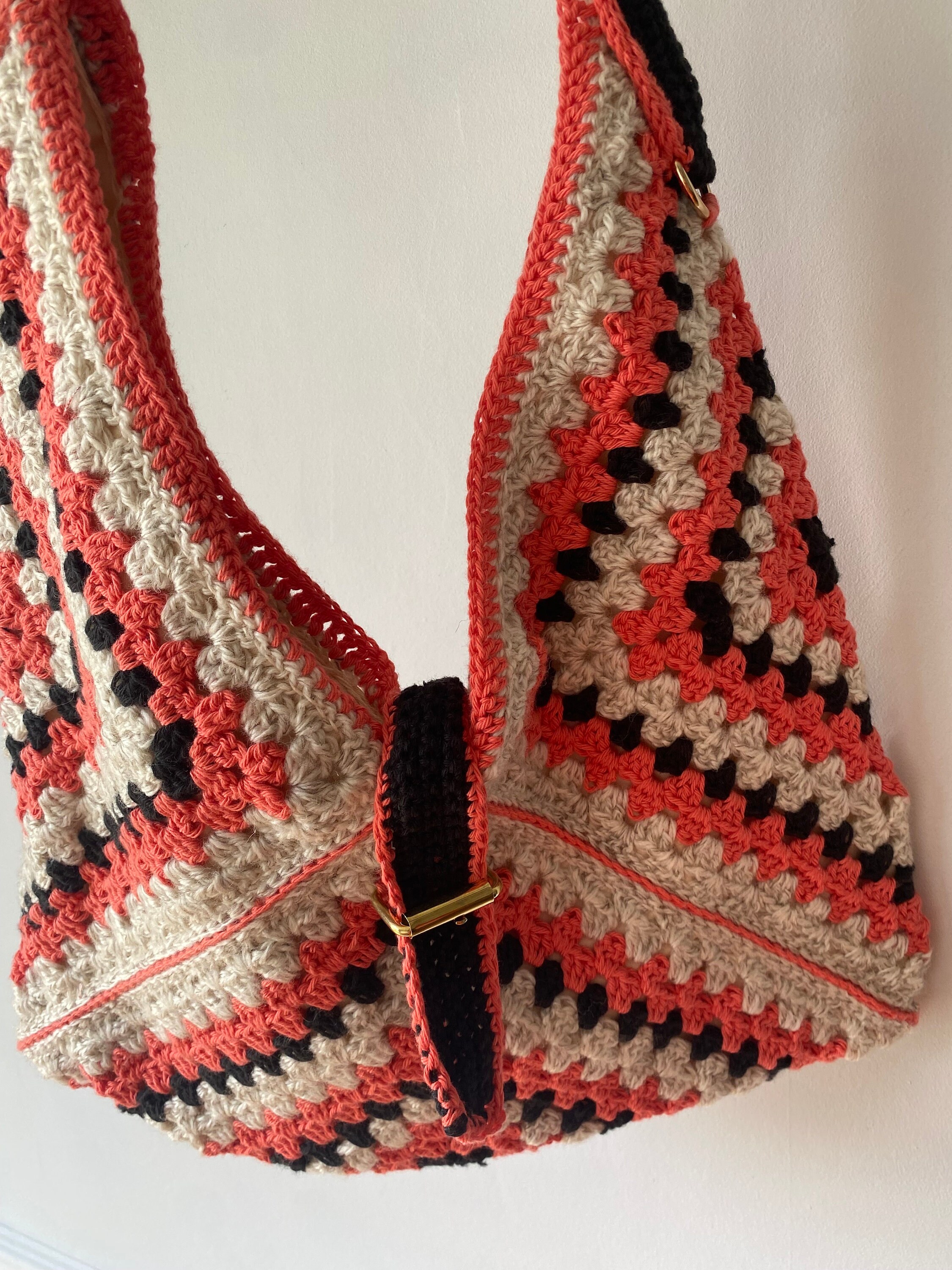 Cross Body Crochet Bag . - Etsy