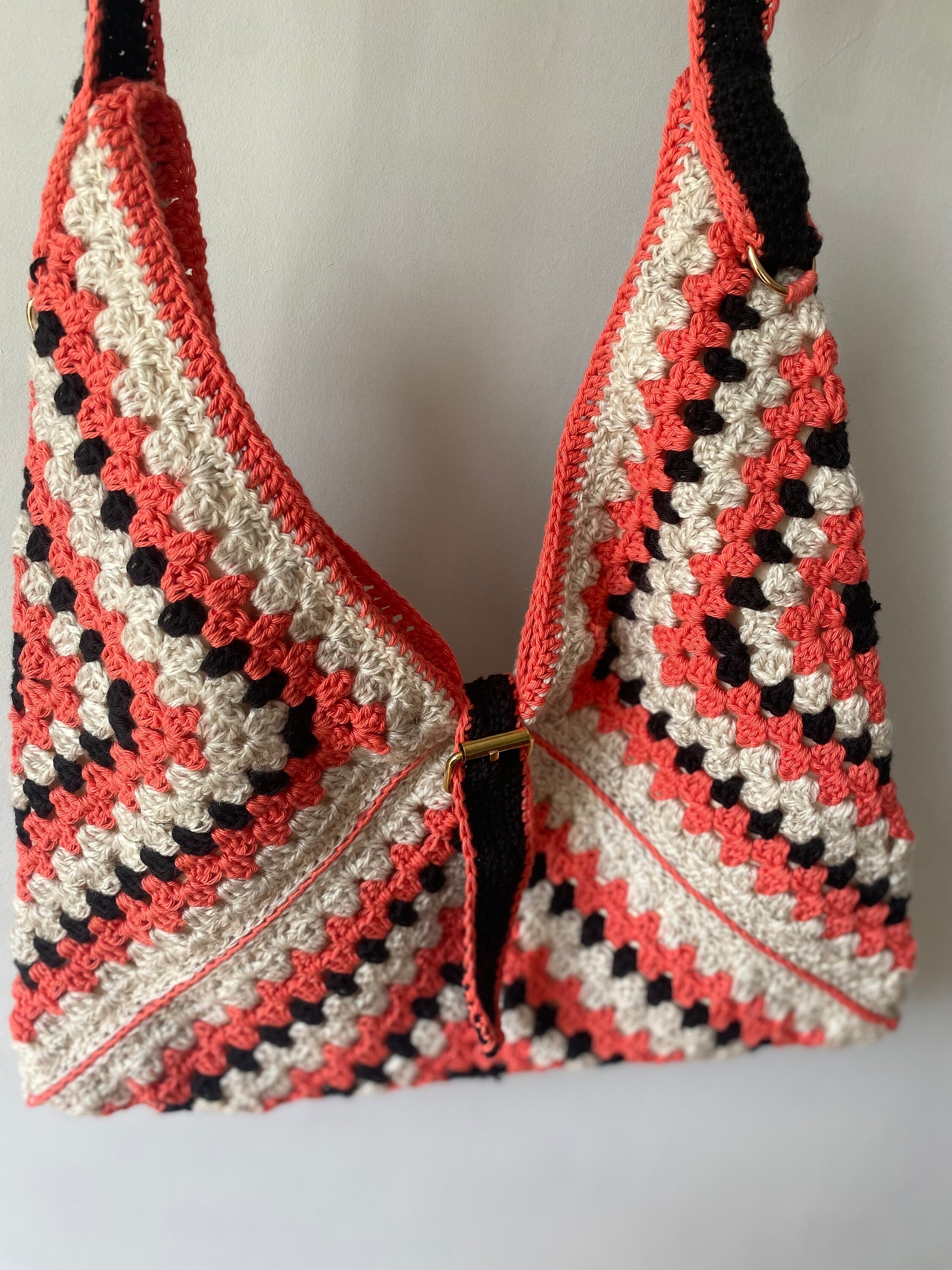 Cross Body Crochet Bag . - Etsy