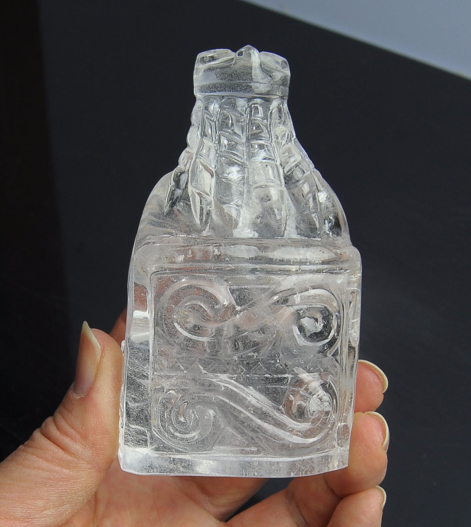 Lewis Chessmen Chess Set Natural Rock Crystal Quartz Hand Carved Large ...