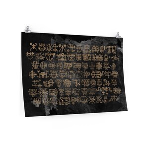 Ars Goetia Demon Sigils Premium Poster Museum-grade Matte Finish Fine ...