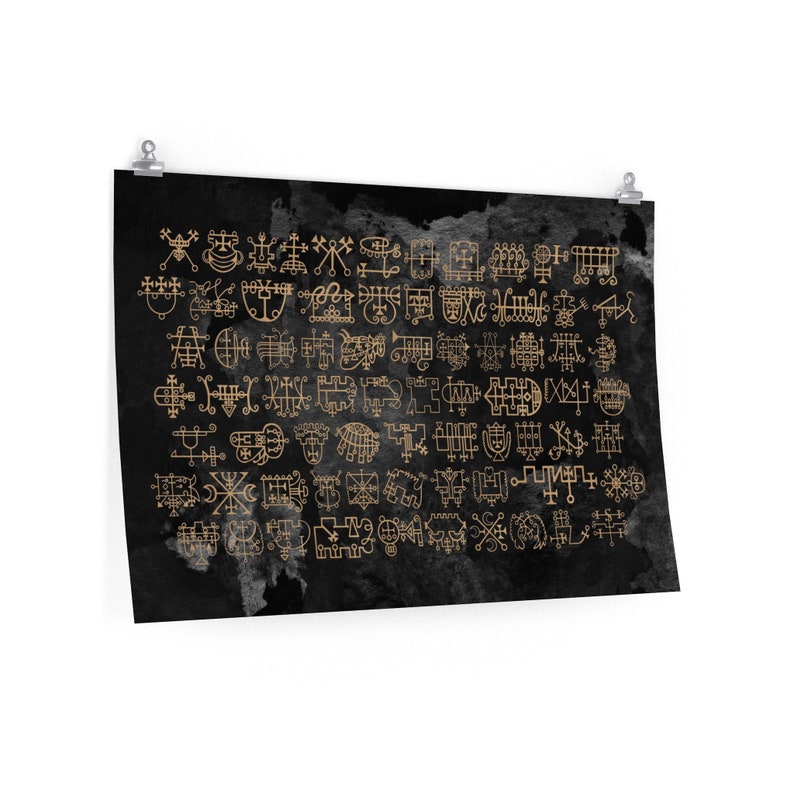 Ars Goetia Demon Sigils Premium Poster Museum-grade Matte Finish Fine ...