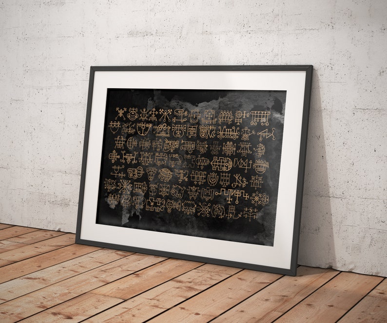 Ars Goetia Demon Sigils Premium Poster Museum-grade Matte Finish Fine ...