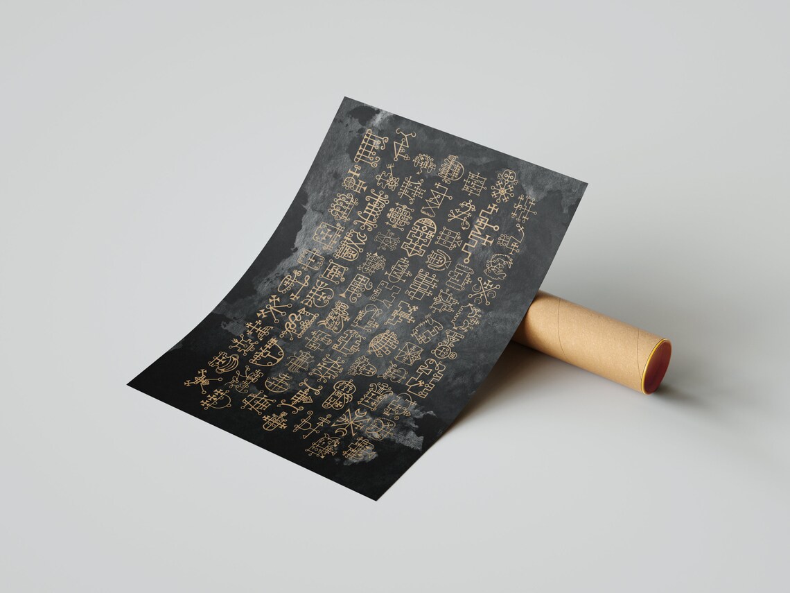 Ars Goetia Demon Sigils Premium Poster Museum-grade Matte Finish Fine ...