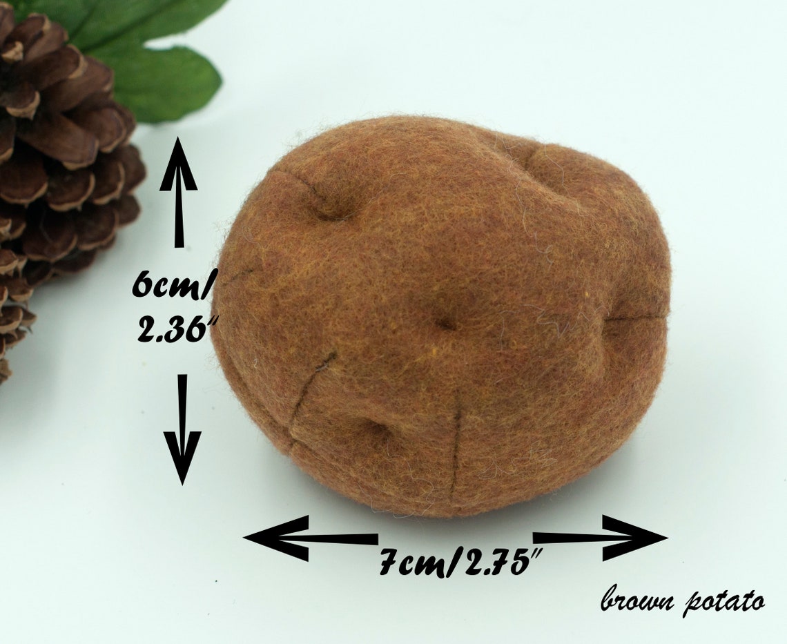 Felt Food Potato, Play Food, Pretend Food for Play Kitchen Potato, Felt ...