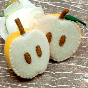 Felt Play Food Apple, Play Food, Pretend Food for Play Kitchen, Felt ...
