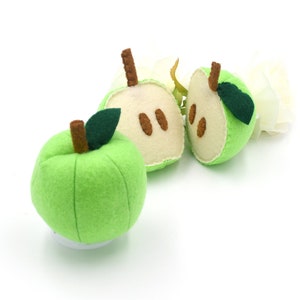 Felt Play Food Apple, Play Food, Pretend Food for Play Kitchen, Felt ...