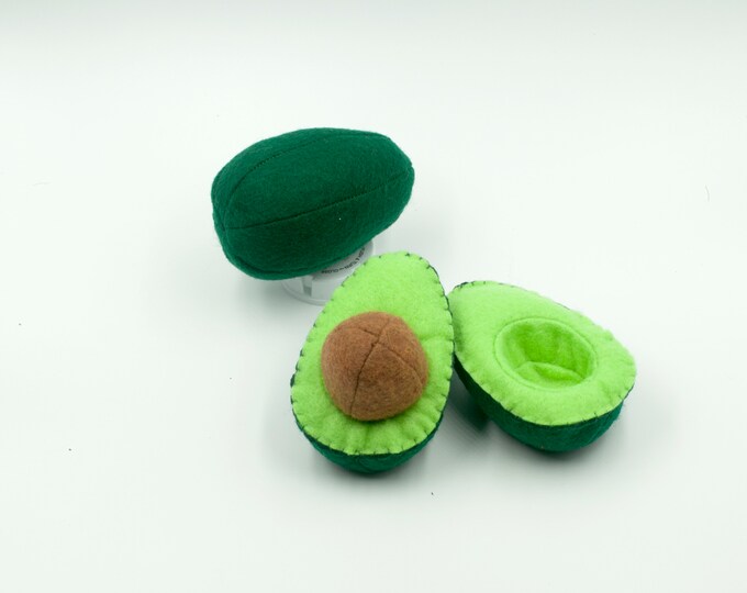 Felt Play Food Avocado, Play Food, Pretend Food for Play, Play Kitchen ...
