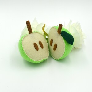 Felt Play Food Apple, Play Food, Pretend Food for Play Kitchen, Felt ...