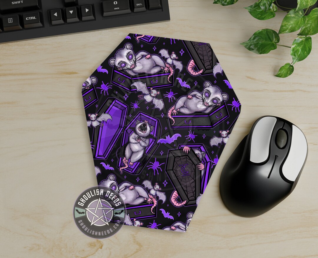 Purple Possum in Coffin, Coffin Mousepad, Perfect Gift Idea, Desk ...