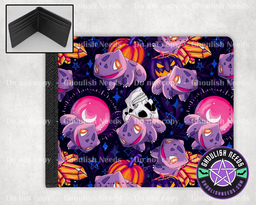 Bulba Square Wallet Moon Cute Animal Crystals Skull Money Holder ...