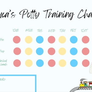 Customizable Potty Training Chart - Etsy