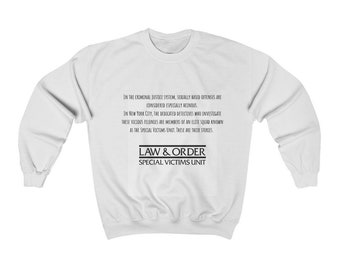 Law and Order Svu Sweatshirt - Etsy
