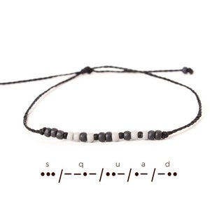 Squad Morse Code Bracelet,matching Friendship Bracelets,cheer Squad ...