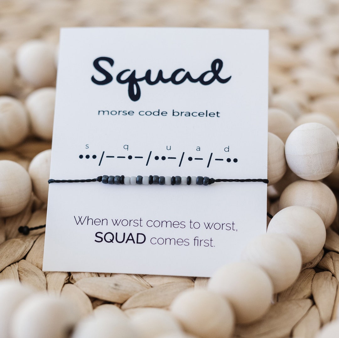 Squad Morse Code Bracelet,matching Friendship Bracelets,cheer Squad ...