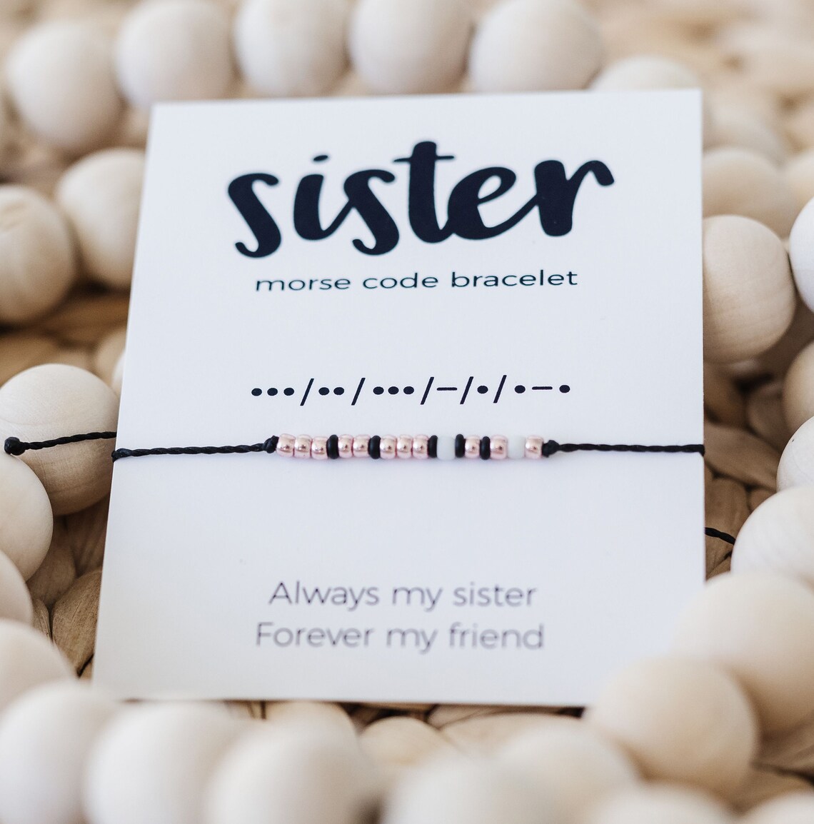 Morse Code Sister Braceletgift for Big or Little Sister | Etsy