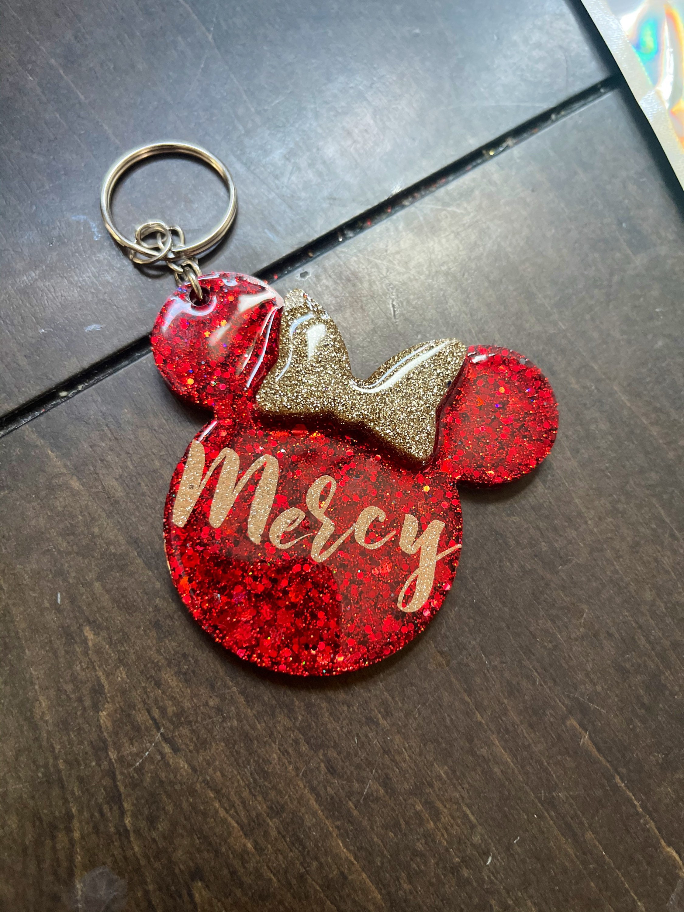 Mickey Mouse Keychains Minnie Mouse Key Chain Mouse Head Key - Etsy