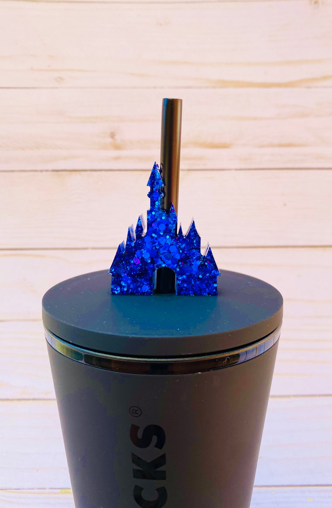 Disney Castle Straw Toppers, Disney Accessory, Tumbler Add Ons ...